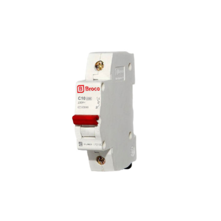 MCB BROCO C10 MCB SAKLAR LISTRIK BROCO C10 AMPERE 1 PHASE | Lazada Indonesia