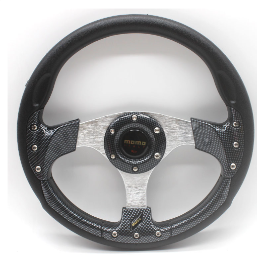 【Ready Stock】MOMO Racing Car Drifting Steering Wheel SILVER | Lazada PH