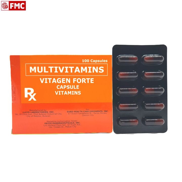 VITAGEN FORTE 100's (Multivitamins) Capsule | Lazada PH