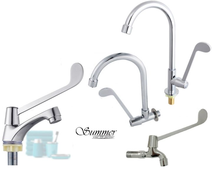 Medical Hospital Brass Basin Tap Wall Tap Wall Kitchen Tap Stand ...