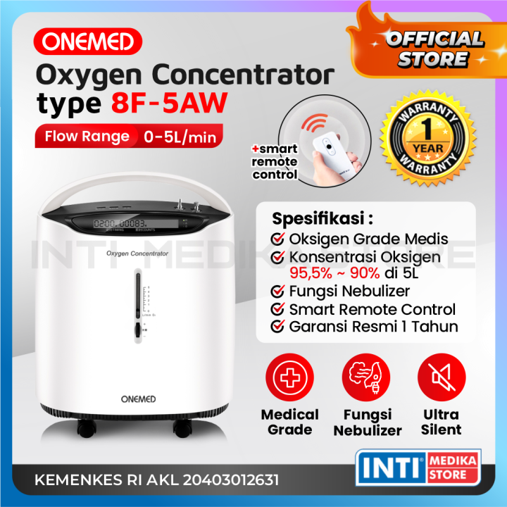 ONEMED - Oxygen Concentrator 5 liter 8F 5AW | Tabung Oksigen Elektrik | Lazada Indonesia