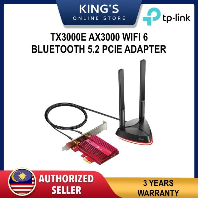 TP-LINK Archer TX3000E AX3000 Wi-Fi 6 Bluetooth 5.0 PCIe Adapter | Lazada