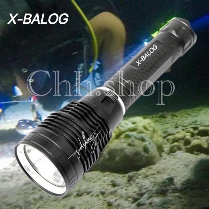 Waterproof Rechargeable LED Flashlight P70 X-BALOG Underwater Torch Lamp | Lazada PH