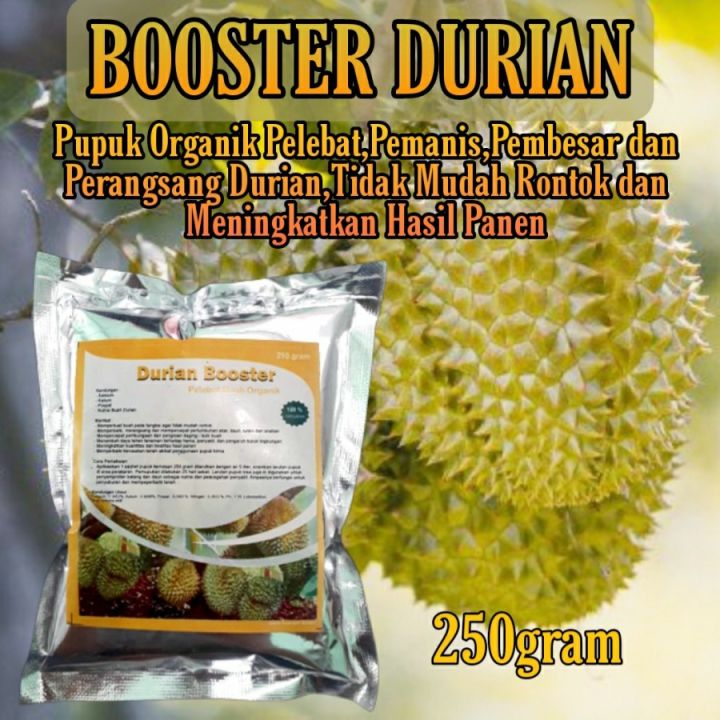 Pupuk Durian Booster Organik Percepat Pelebat Perangsang Buah Tanaman 250gr | Lazada Indonesia