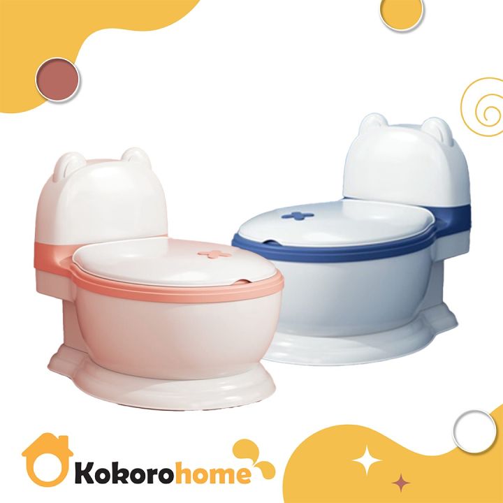 KOKORO Bear Design Potty Children Learning Potty Portable Baby Potty ...