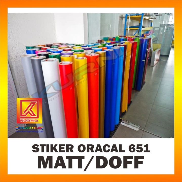 STIKER ORACAL SERI 651 MATTE | Lazada Indonesia