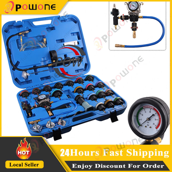 28pcs Universal Radiator Pressure Tester Vacuum Type compression test ...