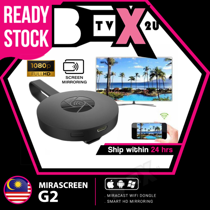 Chromecast G2 Mirascreen WIFI Donggle Anycast Miracast For Windows ...