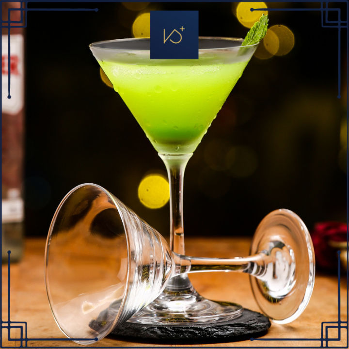 Kitchen Plus Martini Cup Cocktail Glass Triangle Cup Glass | Lazada PH