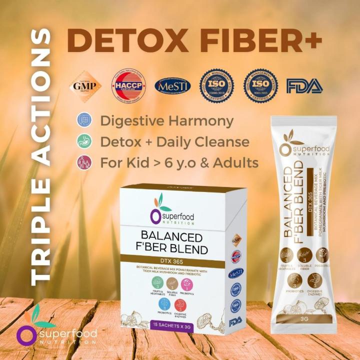 Superfood Nutrition | Balanced Fiber Blend Detox Fiber Boost DTX 365 ...