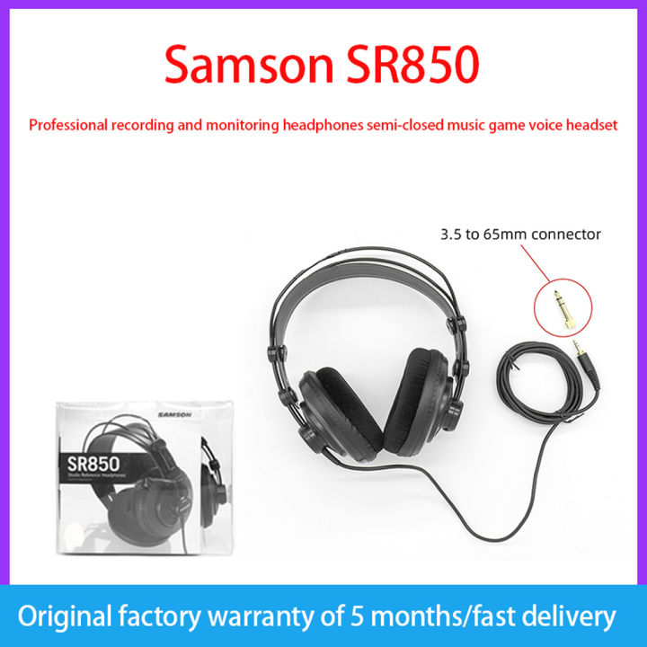 Samson SR850 professional recording and monitoring headphones semi ...