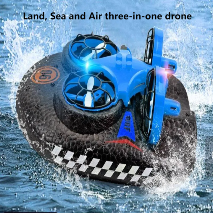 【cmtyjesussan】3in1 Mini Drone Boat Water/Land/Air rechargeable mini ...