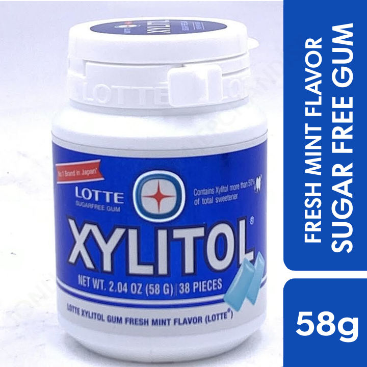 Authentic Lotte Xylitol Fresh Mint Flavor/Lime Flavor Sugar Free Gum 58g/29g | Lazada PH