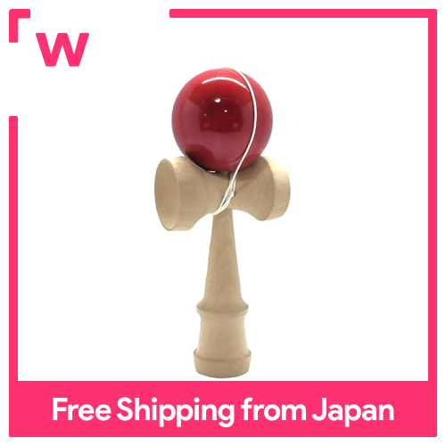Kendama Jumbo large 24cm red wooden performance display exhibit kendama ...