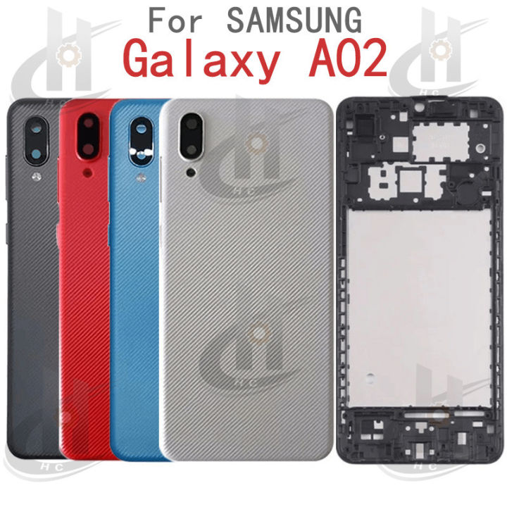 For Samsung Galaxy A02 A025 Battery Back cover Housing middle frame ...