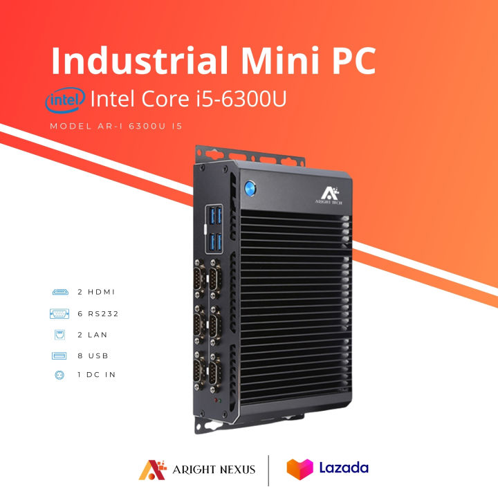 Aright Nexus Industrial Mini PC Intel Core i5-6300U (Model: AR-I 6300U ...