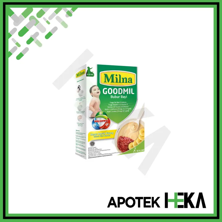 Milna Goodmil Bubur Bayi Tinggi Protein 6+/8+ - Pendamping ASI | Lazada ...