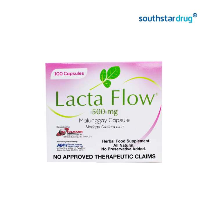 Lacta Flow 500mg Malunggay Capsule - 20s | Lazada PH