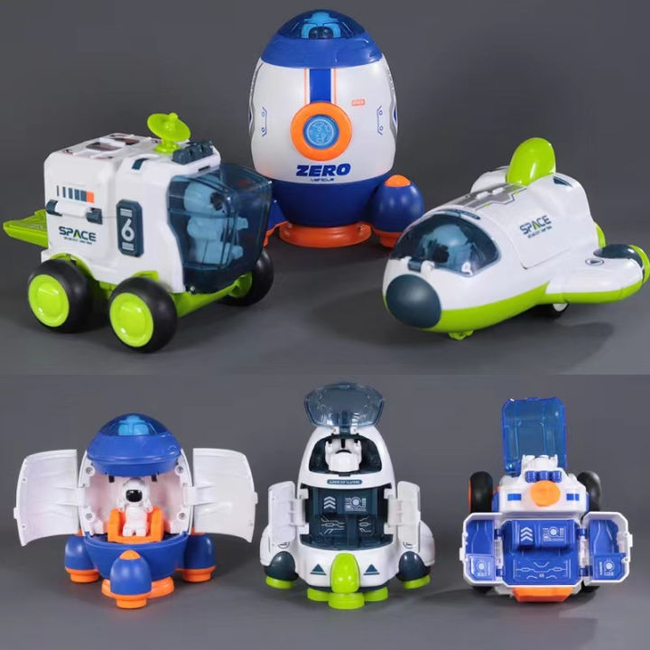 Spaceship Space Exploration Toys Space Vehicle Detachable Creative Mini ...