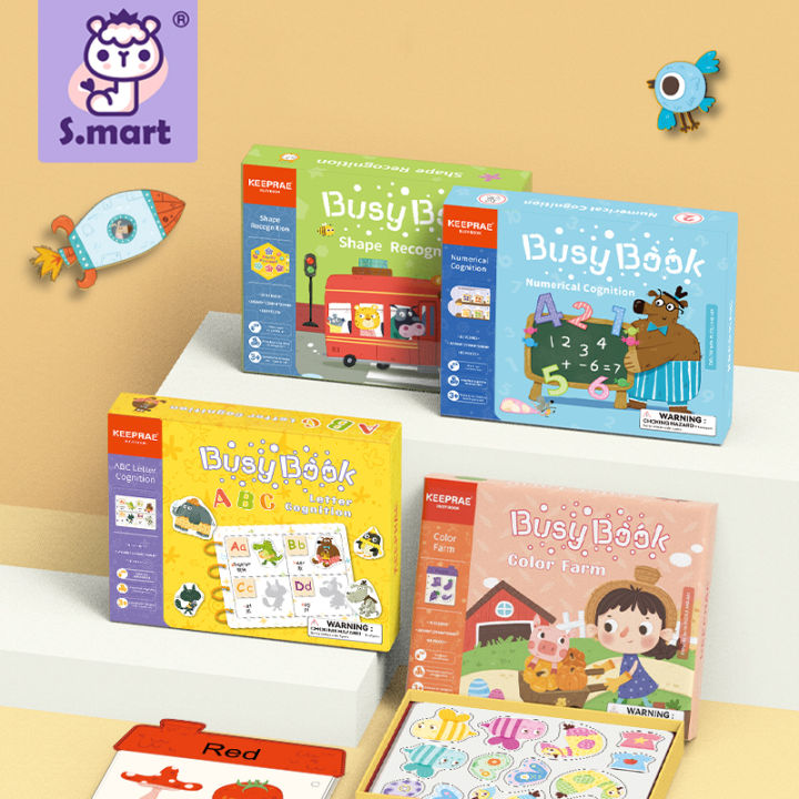【S.mart】Montessori early Cognition busy book activity Quiet book kids ... 【S.mart】Montessori early Cognition busy book activity Quiet book kids ...