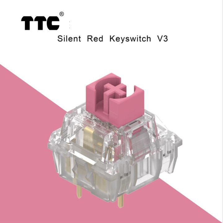 TTC Silent Red Keyswitch V3 Lubed 45g Custom Red Switch Keychain ...