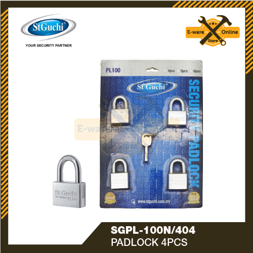 ST GUCHI 40mm or 50mm Security Pad Lock Office Home Gate Door Padlock ...