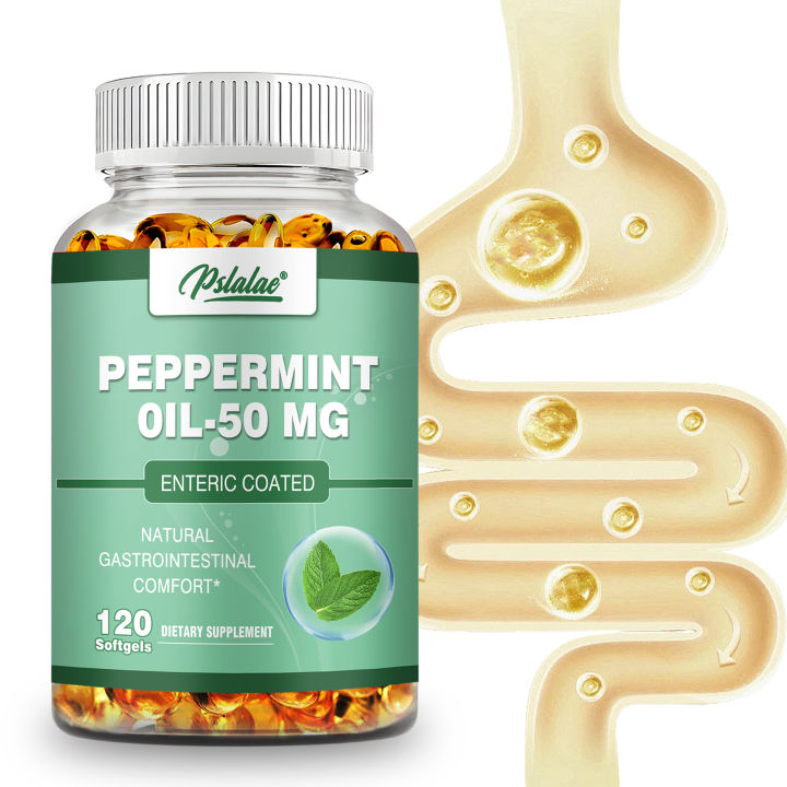 Peppermint Oil Supplement, 100% Pure and Natural - Premium Grade ...