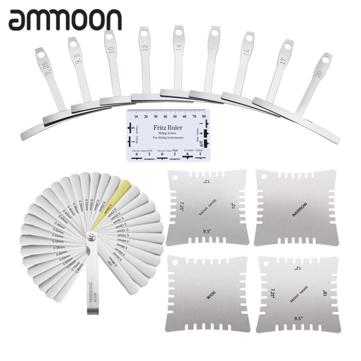 [okoogee]Guitar Luthier Measuring Tool Kit Set Ruler Understring Radius ...