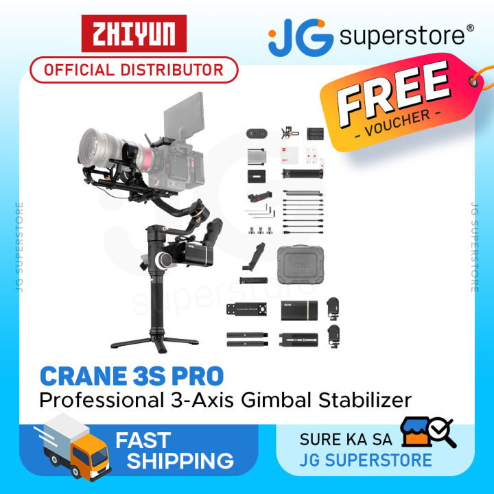 Zhiyun Crane 3S 3-Axis Camera Gimbal Modular Stabilizer with ViaTouch 2 ...
