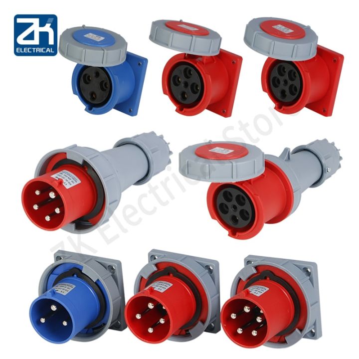 IP67 Waterproof Industrial Plug/Dark Socket 63A 3/4/5 Core 220V/380V ...