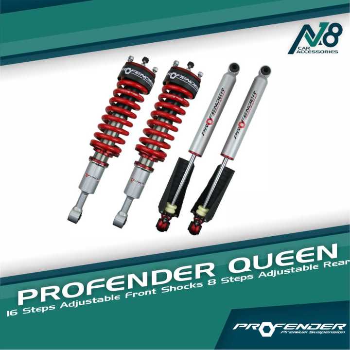 Profender Queen Series Suspension 16-Way Adustable 2" Lift Front & Rear ...