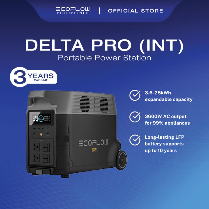 EcoFlow DELTA PRO Power Station Portable Power Source for Camping, Home ...