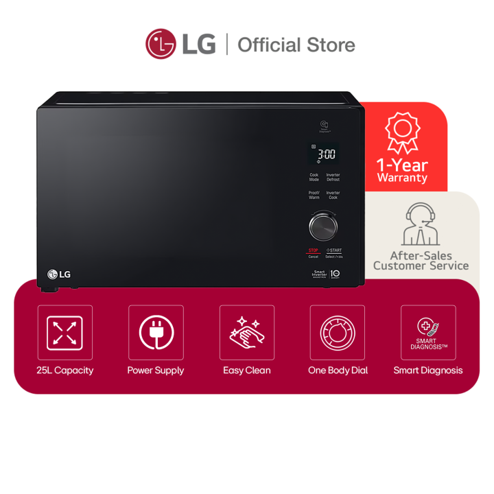 LG 25L Smart Inverter NeoChef Microwave Oven - Microwave + Grill in One ...