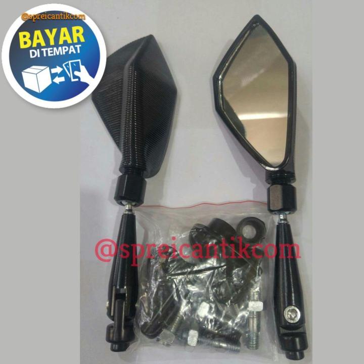 spion variasi motor tomok - universal semua motor - hitam | Lazada ...