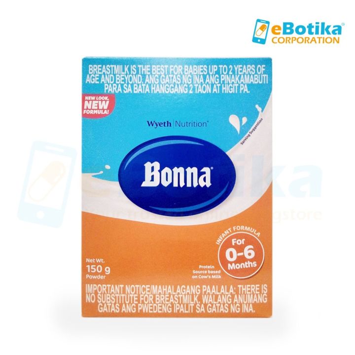 COD Bonna 0-6 Months Old (New Look New Formula) 150g | Lazada PH