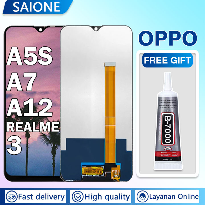 LCD OPPO A5S / A7 / A12/ A11K / REALME 3 FULLSET COMPLETE TOUCHSCREEN ...