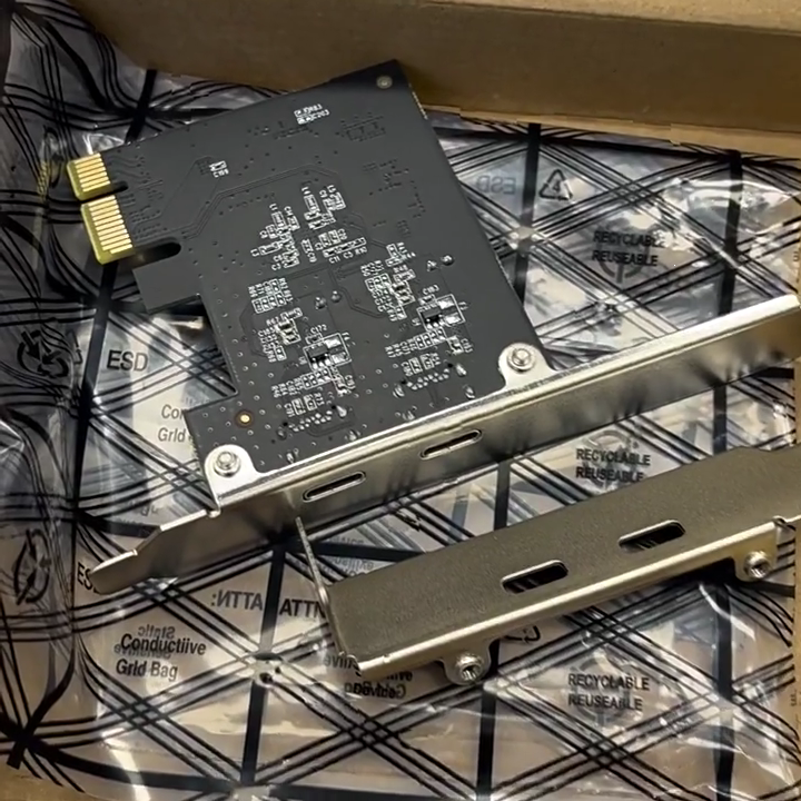 PCIE ไป USB 3.2 GEN1 5Gbps PCIE Double Type C การเปลี่ยนชิป ASM1042อะแด ...