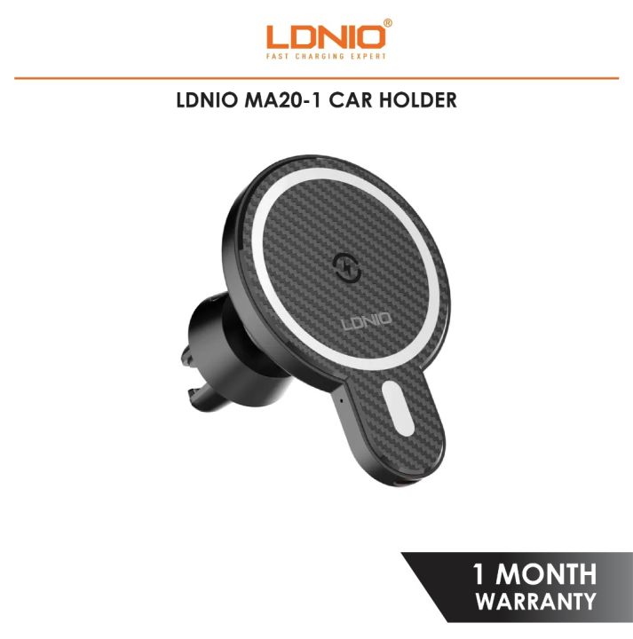 LDNIO MA20 15W Magnetic Fast Wireless Air Vent Mount 360° Adjustment ...