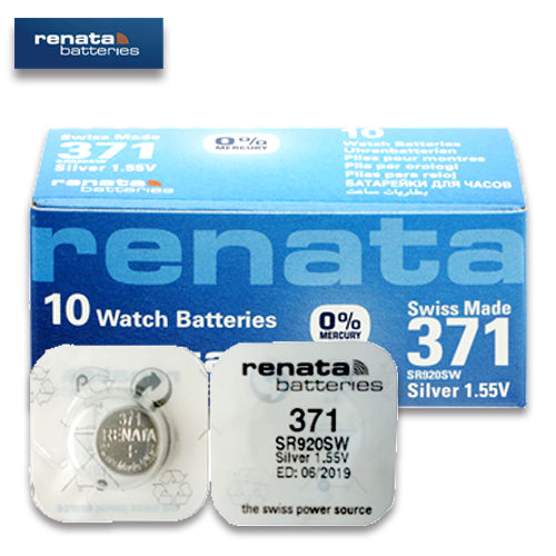 Velashop ถ่านนาฬิกา ถ่านกระดุม Renata 371 (SR920SW) Watch batteries ...