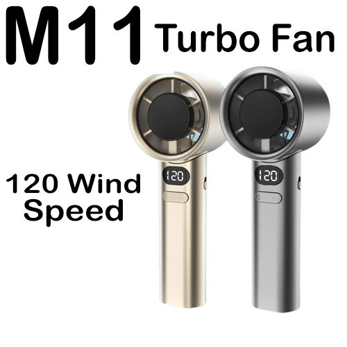 Handheld Turbo M11 Fan with LED Display and 120 Wind Speed Gear USB ...