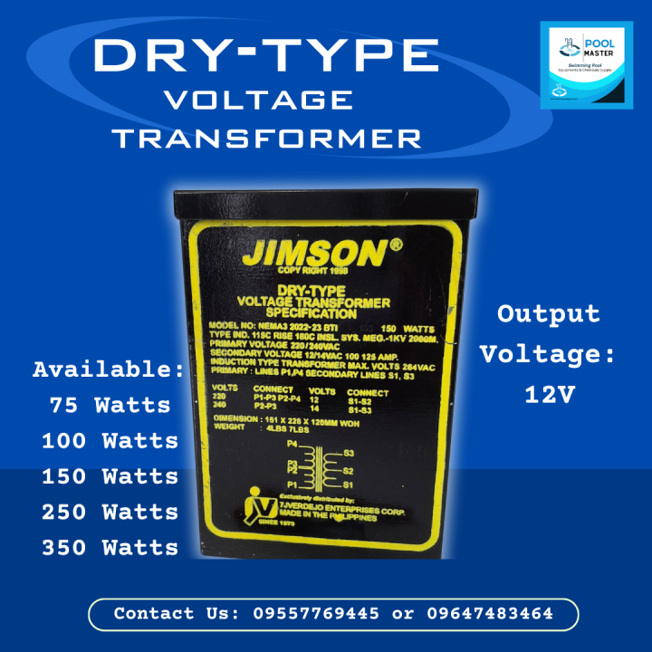Jimson Dry-Type Voltage Transformer 150 Watts | Lazada PH
