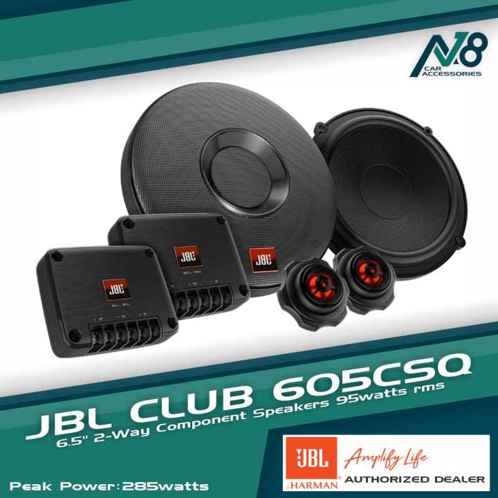 JBL Club 605CSQ 6.5" 2-Way Component Speaker System 95watts rms Genuine | Lazada PH