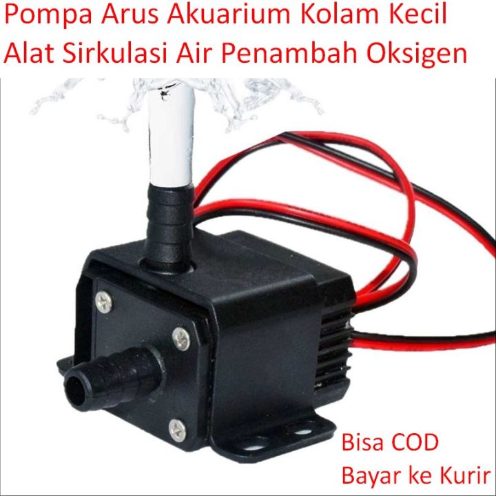 Pompa Arus Akuarium Kolam Kecil Alat Sirkulasi Air Penambah Oksigen ...