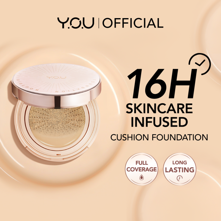 YOU Noutriwear+ Flawless Cushion Foundation | Nourishing | Poreless ...