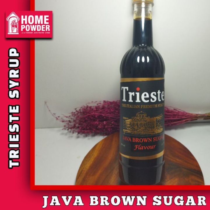 Syrup Trieste Java Brown Sugar Flavour 650Ml Sirup Premium Rasa Gula ...