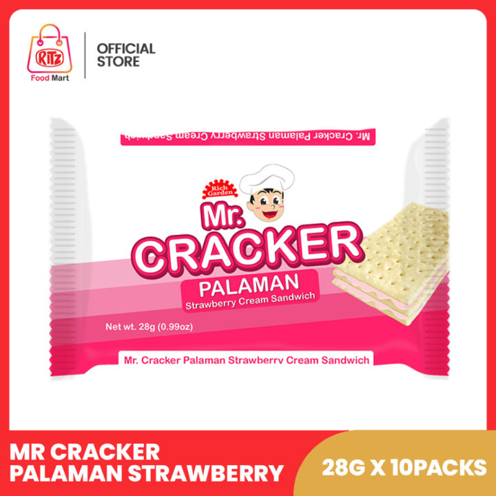 Mr Cracker Palaman - Strawberry Cream Sandwich 28g | Lazada PH