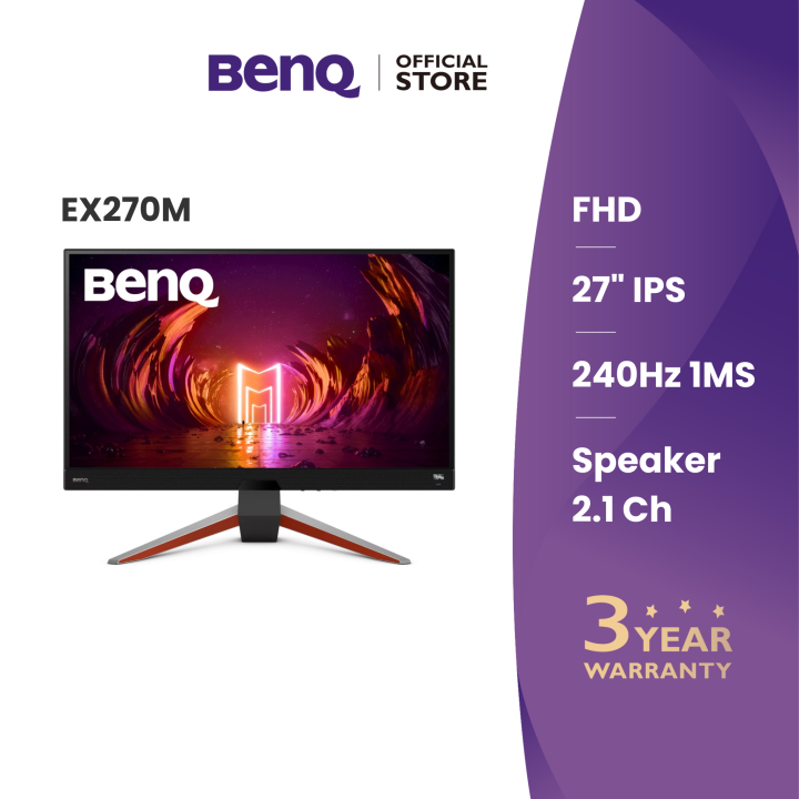 [New] BenQ mobiuz ex270m 27 inch IPS 240Hz 1Ms HDRI FreeSync height ...