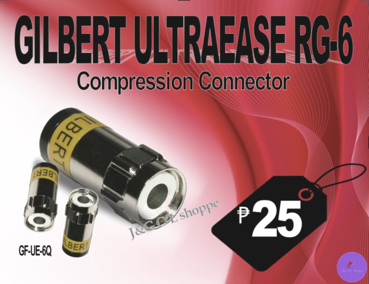 Gilbert UltraEase RG-6 Compression Connector | Lazada PH