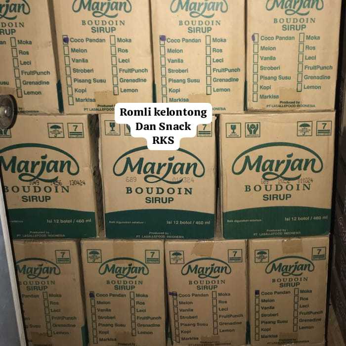 SIRUP MARJAN - MARJAN BOUDOIN Manis Varian Rasa Botol 460ml | Lazada ...