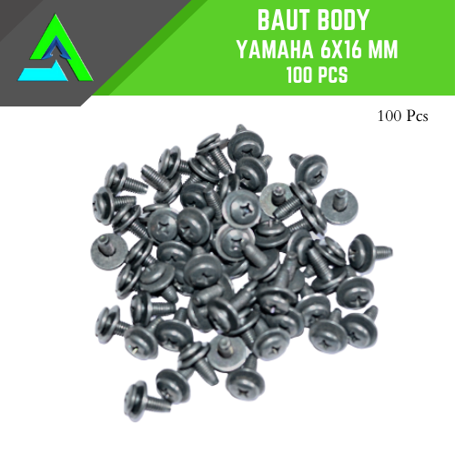 PAKET 100 PCS BAUT BODY YAMAHA 6X16 (1,6 CM) | Lazada Indonesia
